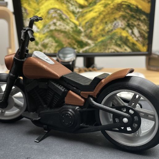 3D printable Harley Davidson - Custom Fat Boy Style • made with ...