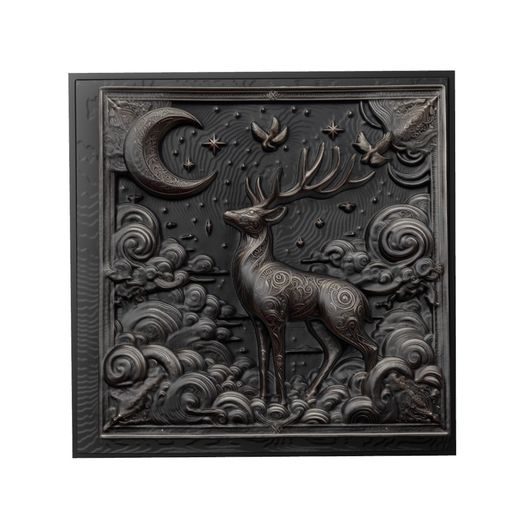 3D file Fallow Deer Animal Relief 🦌 ・Template to download and 3D print ...