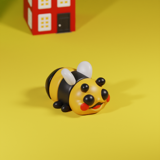 OBJ file flexi Bee, little bee 🐝 ・3D printing design to download・Cults