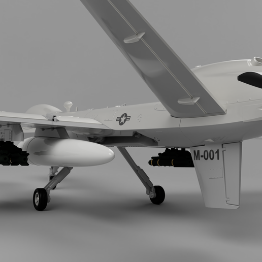 🛩️ MQ-9 BLOCK 5 REAPER HIGH QUALITY 3D PRINT MODEL・ OBJ File for 3D ...