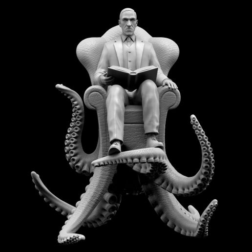 arquivo STL H.P. LOVECRAFT 🐙 ・modelo para impressão 3D para download・Cults