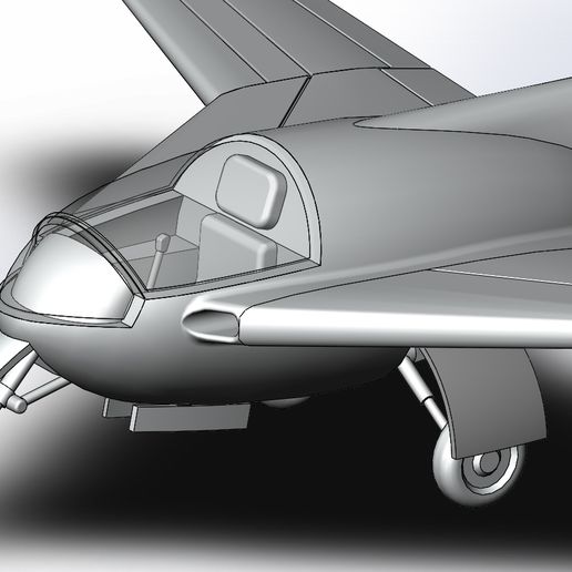 ️ Messerschmitt Me Libelle (Dragonfly) (1:72) - LUFT 46・ STL File for ...