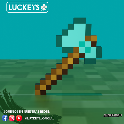 Fichier STL Hache Minecraft・Objet imprimable en 3D à télécharger・Cults