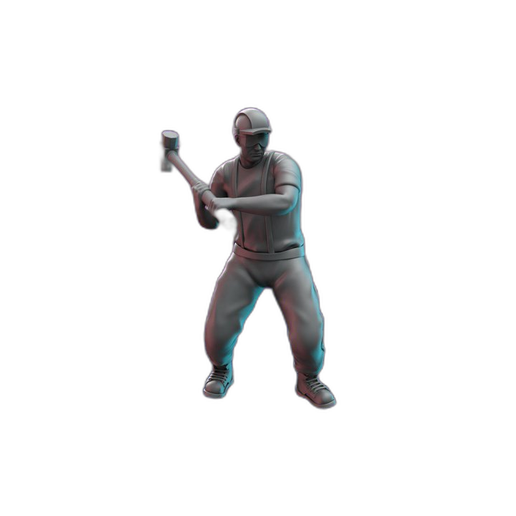 🚧 Npc Construction Worker・ STL File for 3D printing・Cults