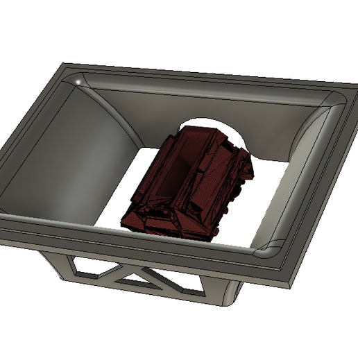 🚗 Universal smoothed engine bay・ STL File for 3D printing・Cults