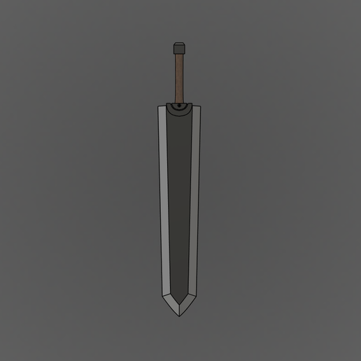 🗡️ Guts Dragonslayer sword from Berserk・ STL File for 3D printing・Cults