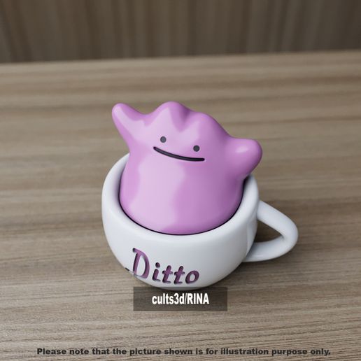 🐉 Ditto chill cup・ STL File for 3D printing・Cults