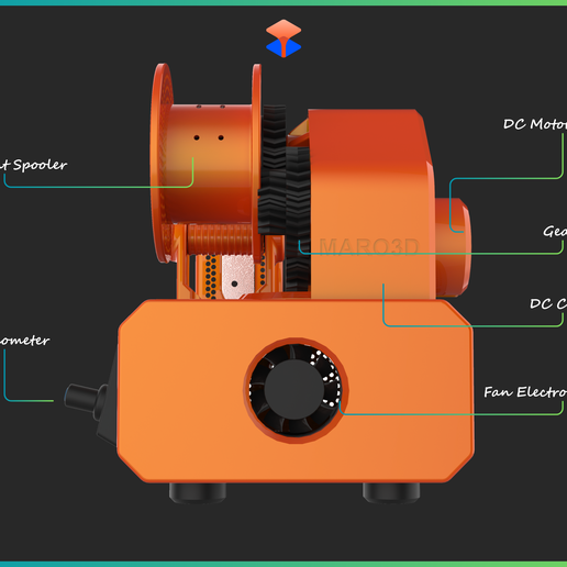 📁 PET M1 PRO Digital File | 3D Model of PET Bottle Filament Maker – DIY ...