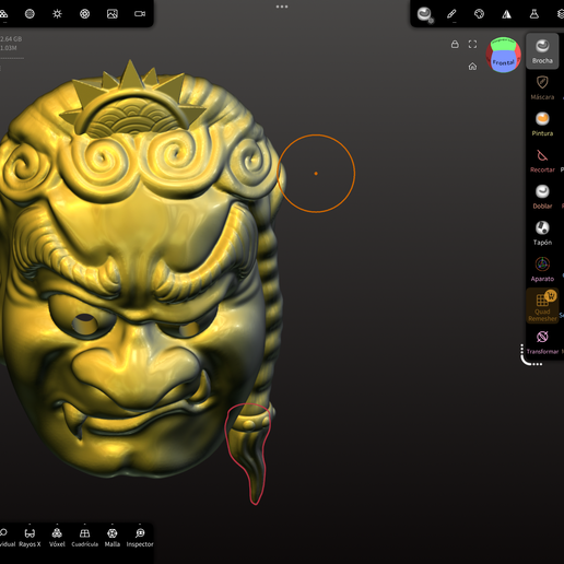 🇯🇵 Fudo mask・ OBJ File for 3D printing・Cults