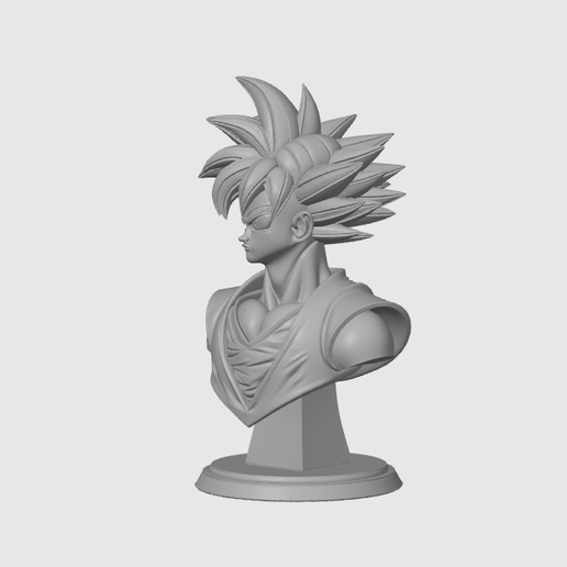 👤 Son Goku Bust – Dragon Ball Z Fan Art Collectible・ STL File for 3D ...