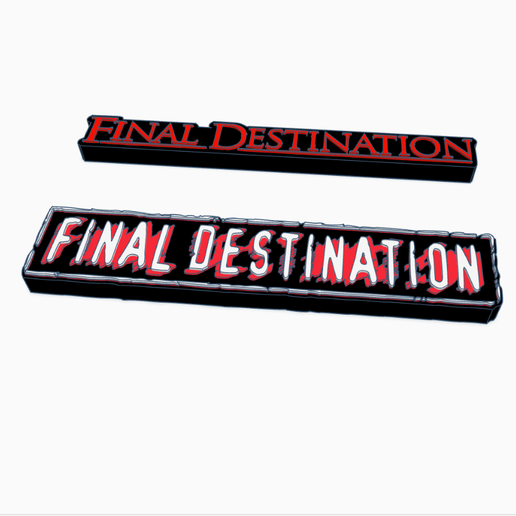 👾 2x FINAL DESTINATION Logo Display by MANIACMANCAVE3D・ STL File for 3D ...