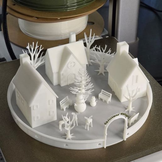 🎄 3D Printable Christmas Village Set・ STL File for 3D printing・Cults