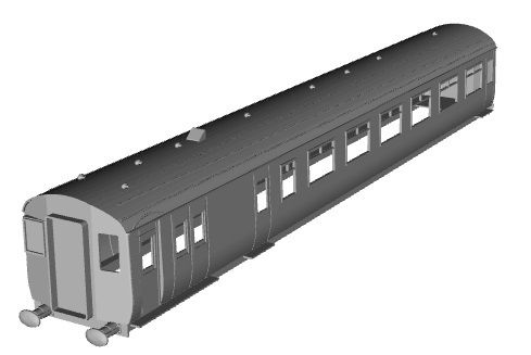 🚂 SR 4COR 4RES 4BUF DMBT EMU Drivers Motor Brake Third 1/87 scale・ 3D ...