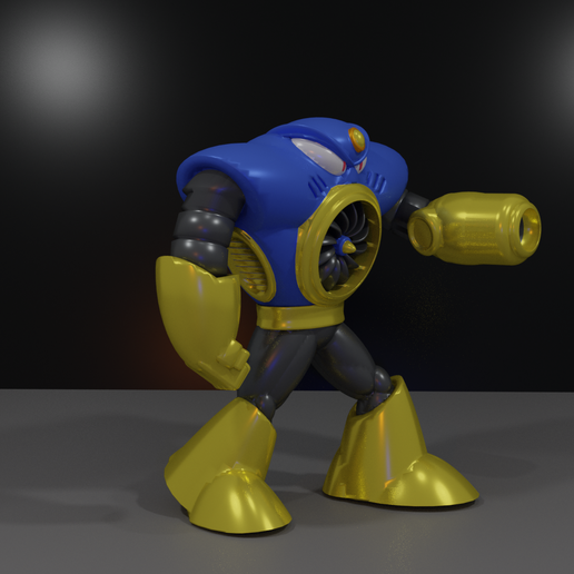 🎮 AIRMAN from MEGAMAN2・Free STL File for ・Cults