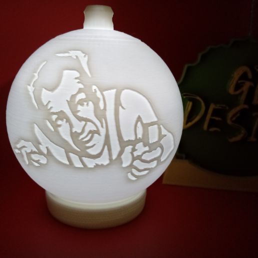 STL file Die Hard Bruce Willis 3D Christmas Ornament Light 🎲 ・3D print ...