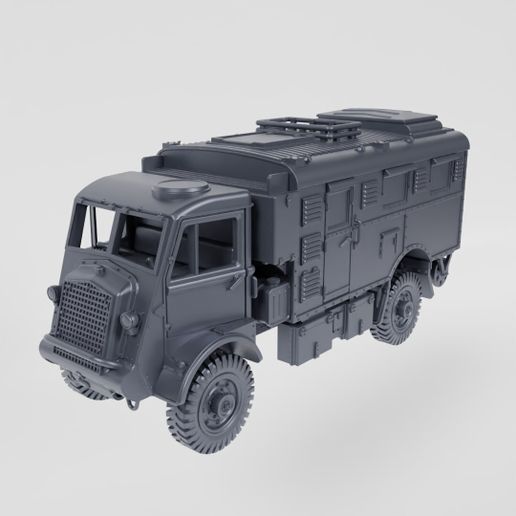 📻 Bedford QLR Wireless (UK, WW2)・ 3D File for 3D printing・Cults