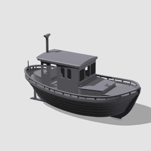 🚢 Ship / Fishing Boat・ STL File for 3D printing・Cults