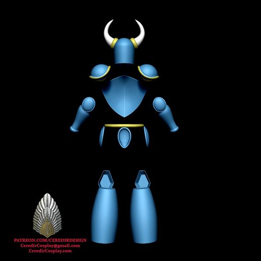 🎮 Shovel Knight Full Armour Set 3d Digital download・ 3D File for 3D ...