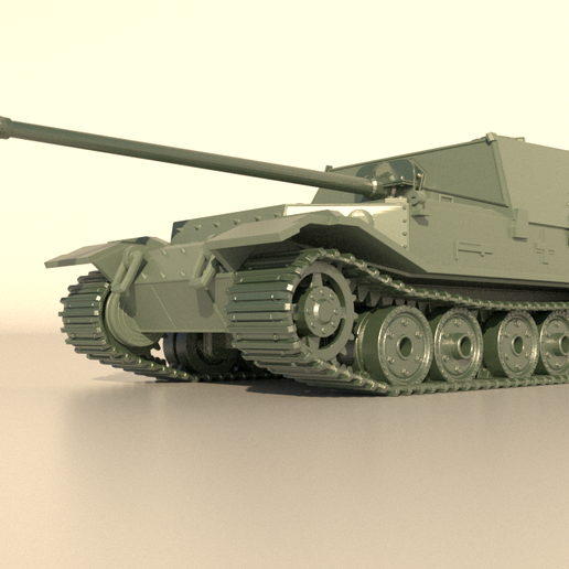 🪖 TANQUE Ferdinand Elefant・Archivo 3D para Impresión 3D・Cults
