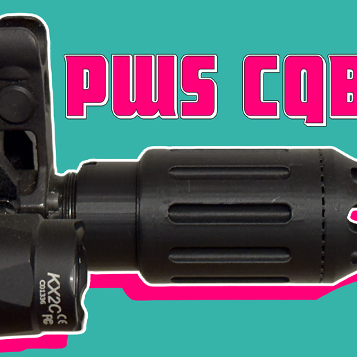STL file PWS CQB 74 Muzzle Device 24mm CW (fits AEG & GBB Airsoft) 🔫 ...