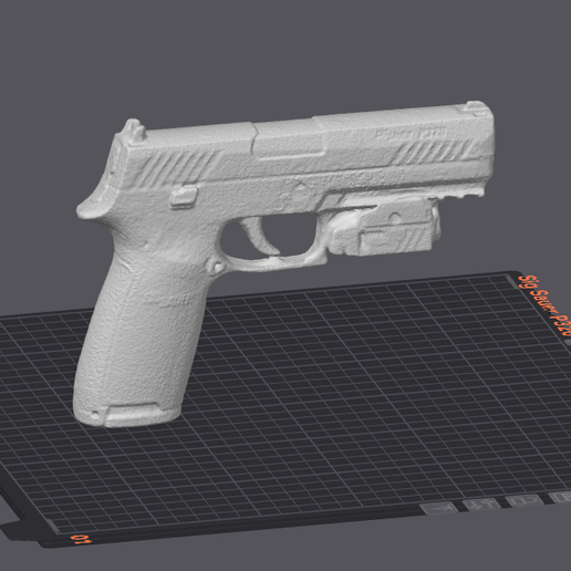 STL file Sig Sauer P320 + Trustfire GM23 🔫 ・Model to download and 3D ...