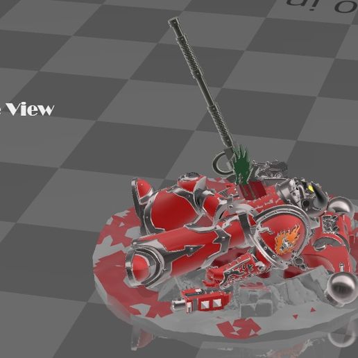 ⚔ Custom 35mm Word Bearer Chaos Marine・Free STL File for 3D printing・Cults