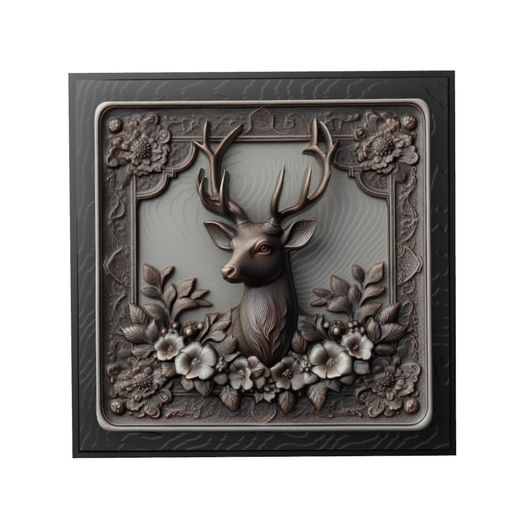 Fichier 3D Fallow Deer Animal Relief 🦌 ・Objet imprimable en 3D à ...