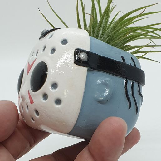 🪴 JASON FRIDAY THE 13TH PLANTER・ STL File for 3D printing・Cults