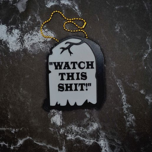 Archivo STL Watch This Sh*t Amuleto para lápida - JCreateNZ ⌚ ・Design ...