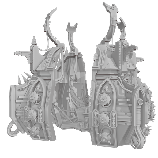 🪦 Necron Tomb Epitaph Tesseract・ STL File for 3D printing・Cults