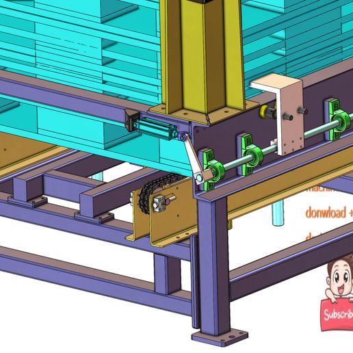🧞‍♂️ industrial 3D model Pallet sorting machine・ 3D File for ・Cults
