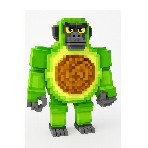 🐉 BRAINROT Avocadorilla・ 3D File for 3D printing・Cults