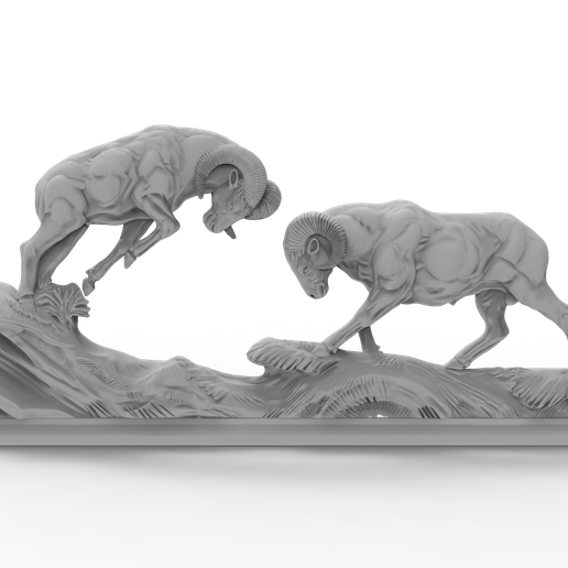 📁 3D Model STL File for CNC Router/Laser & 3D Printer Two Goats・ 3D ...
