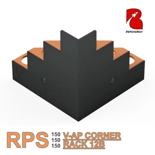 Archivo 3D RPS 150-150-150 v-ap corner rack 12b 🎨 ・Modelo de impresión 3D para descargar・Cults