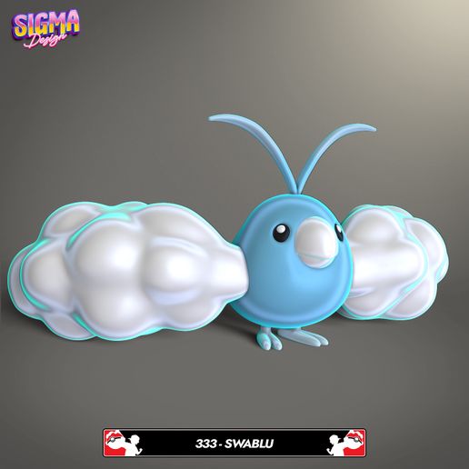 3D file 333 swablu 🐉 ・3D printable design to download・Cults