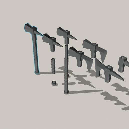 🔨 Mandalorian War Hammer・Free 3MF File for 3D printing・Cults