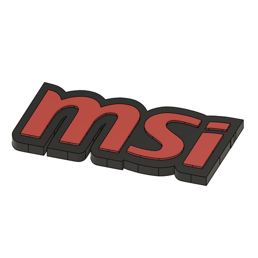 🖼️ MSI logo・ STL File for 3D printing・Cults