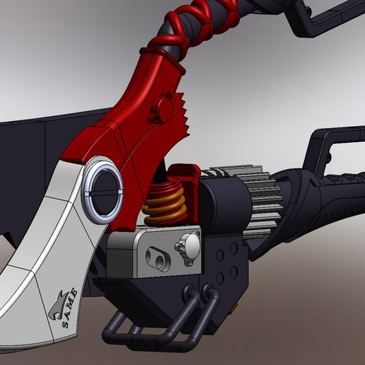 🔫 Ellen Joe Weapon Replica Character ZZZ Live Size For Cosplay Property ...