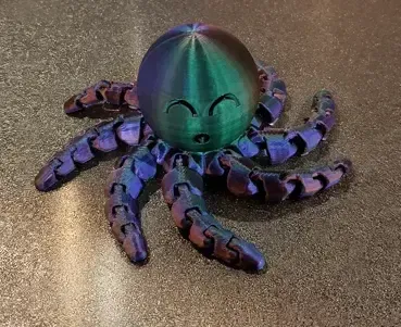 Файл STL Articulated Octopus Articulated Octopus 🐙 ・3D-печатная модель ...