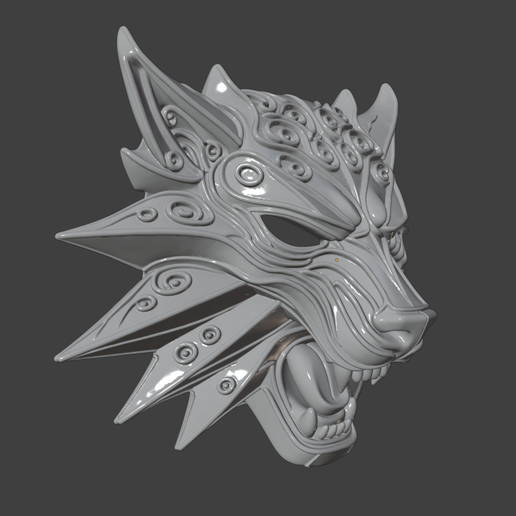 🎨 Witcher Amulet Wall Art・ STL File for 3D printing・Cults