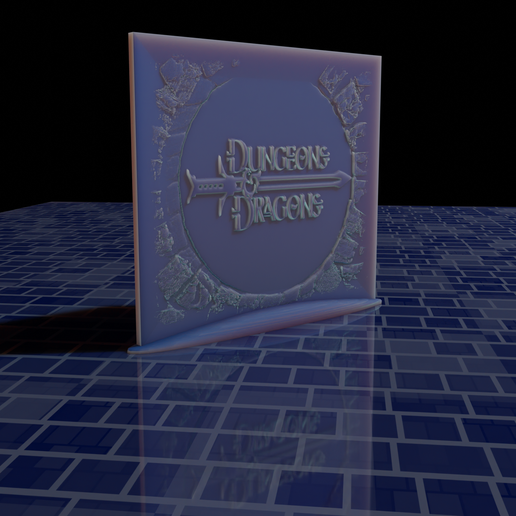 🎲 Dungeons & Dragons Lithophane desktop・Free STL File for 3D printing・Cults