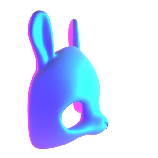 🐇 Minimal Rabbit Stylized Bunny Mask toy・ STL File for 3D printing・Cults
