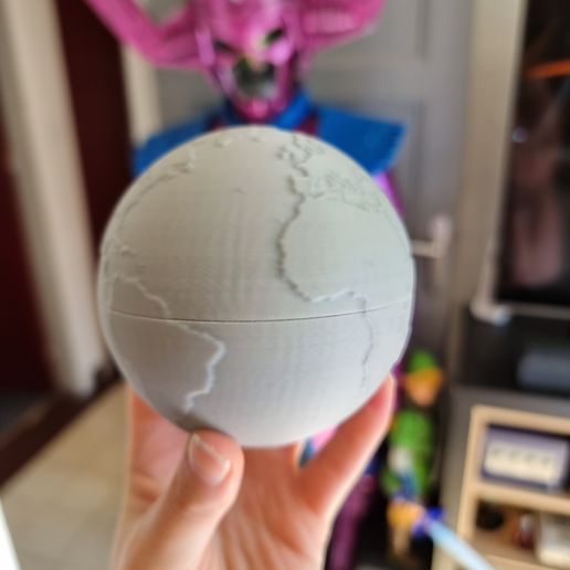 3D printable Planet Earth • made with Elegoo Centauri Carbon・Cults