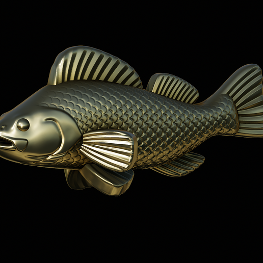 STL file FISH FANTASY perch STATUE TROPHY / CUP 🐠 (OBJ)・3D printing ...