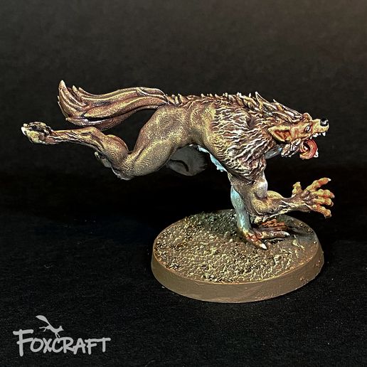 🐺 Werewolf - Scamper・ STL File for 3D printing・Cults