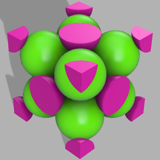 fluorite structure 3d