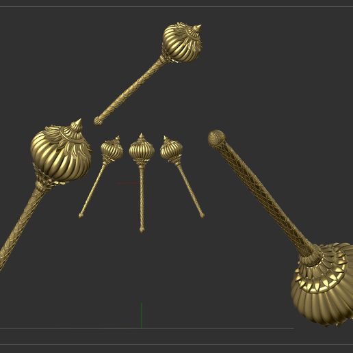🗡️ Hanuman Gada・ STL File for 3D printing and CNC machining - Laser ...