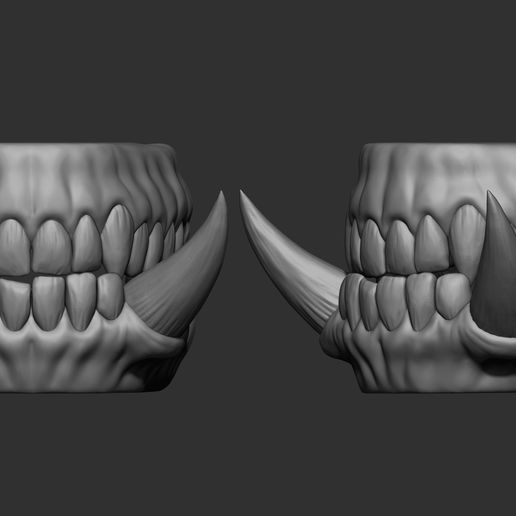👹 21 Creature + Monster Teeth・ 3D File for ・Cults