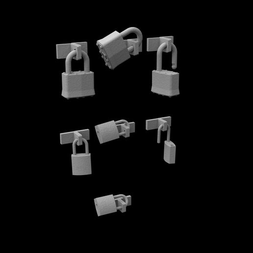 STL file Padlock collection 🎲 ・3D print design to download・Cults