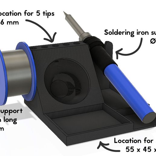 🧞‍♂️ Basic Soldering Iron Stand・Free STL File for ・Cults